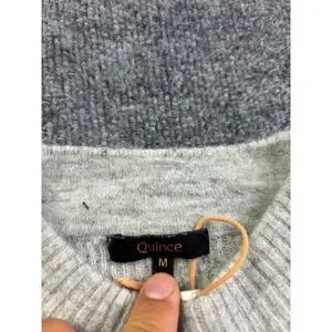 Quince | Sweaters | Quince Mock Neck Sweater Womens Medium Grey Wool ...